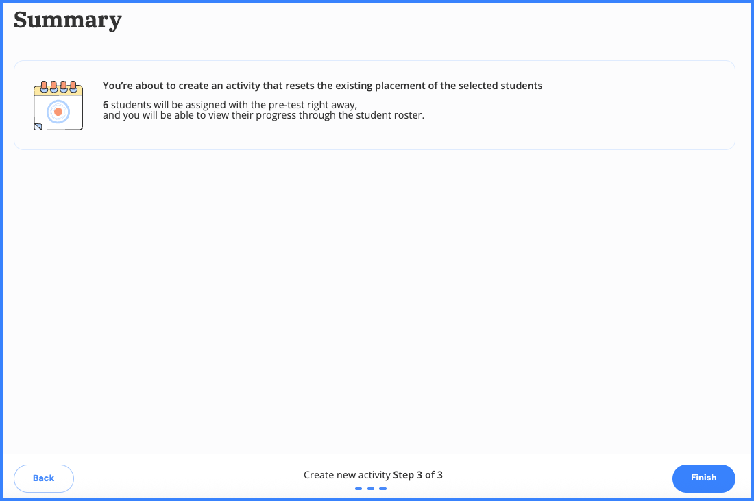 Assigning Activities